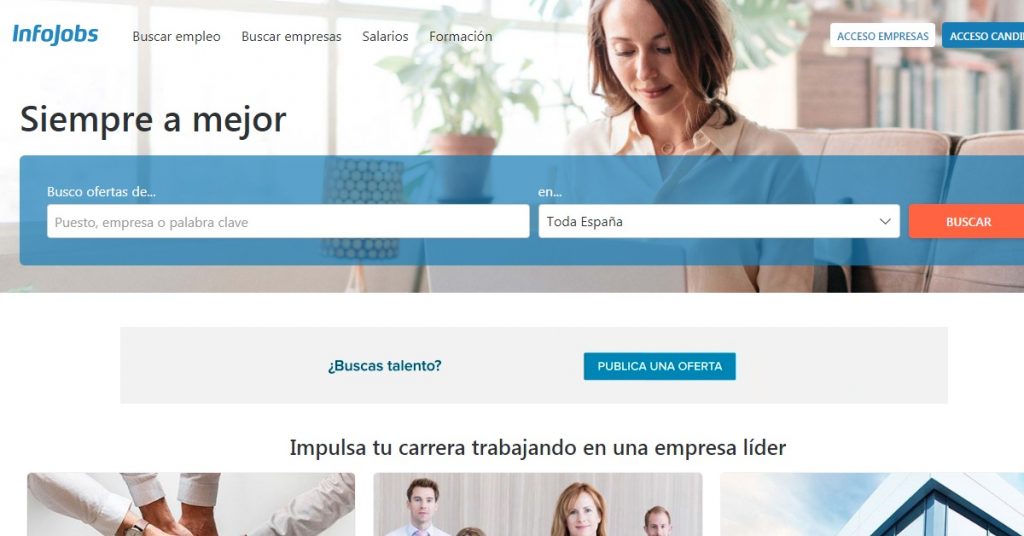 Las 10 páginas con mejores ofertas para buscar trabajo en España